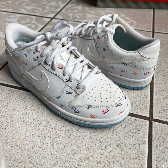 Nike | Shoes | Rare Dunk Low Gs Dunk All Over Sneakers | Poshmark